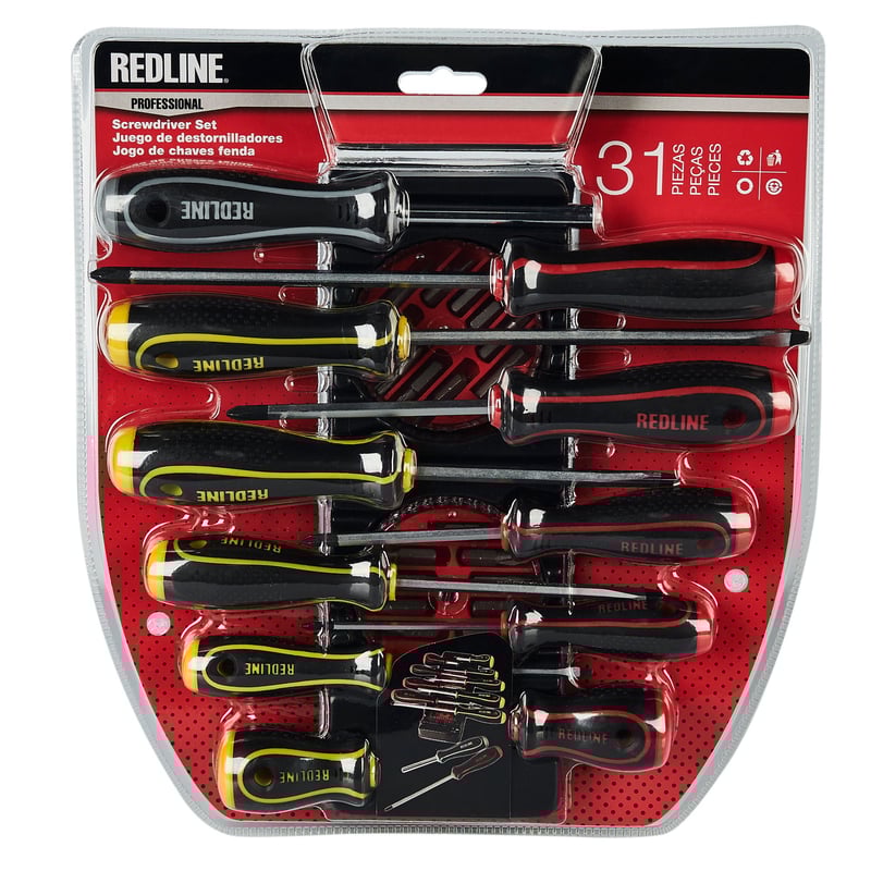 Set Desarmadores Acero 31 Piezas Redline | Sodimac Falabella