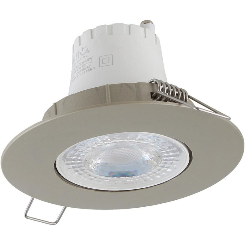 Spot Led Empotrable Circular 5.5W Luz Fría Satinado | Sodimac Falabella