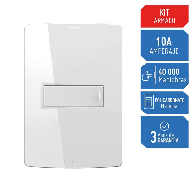 Interruptor Simple Silight Blanco | Sodimac Falabella