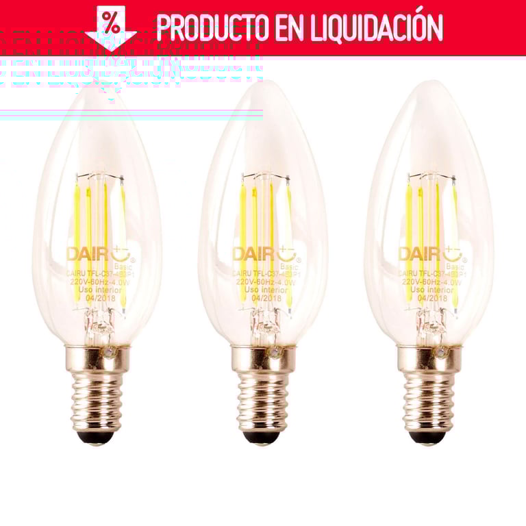 Pack Foco Led 4W x 3 Unidades | Sodimac Falabella