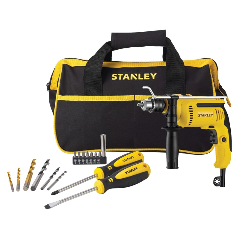 Kit Taladro Percutor Eléctrico Stanley 1/2" 700W SDH700BA | Sodimac ...