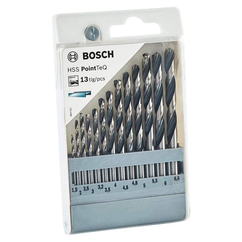 Juego de 13 Brocas Metal HSS PointTeQ Bosch | Sodimac Perú