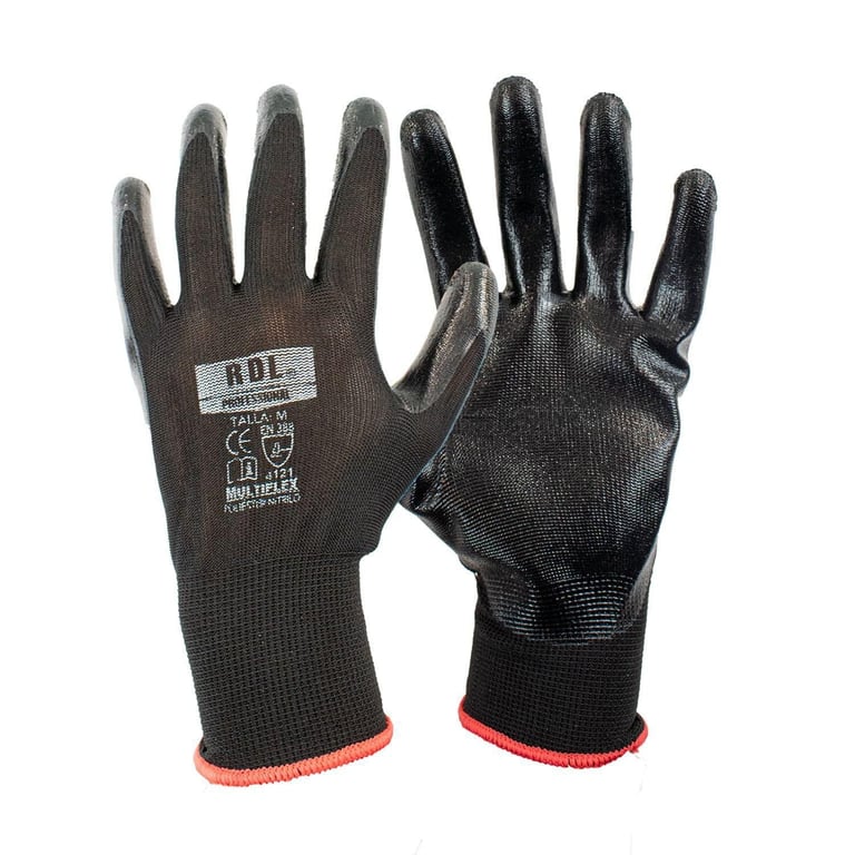 Guantes de Seguridad de Poliester Nitrilo Pack x 10Pares | Sodimac ...