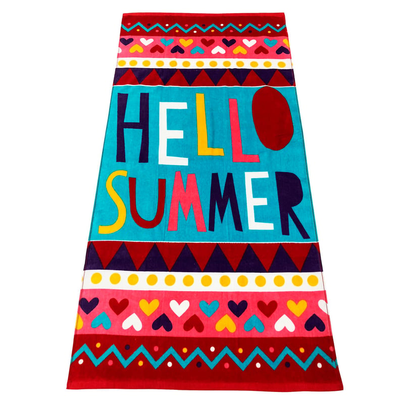 Toalla de Playa Hello 70x140cm | Sodimac Perú