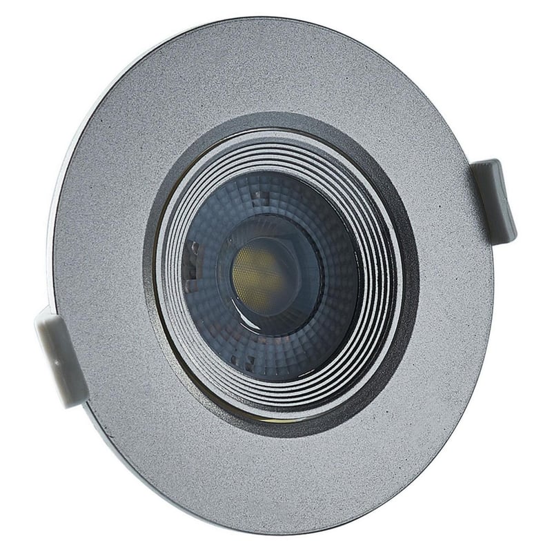 Spot LED Dirigible 7W 10.5cm Redondo Silver Luz Blanca | Sodimac Falabella