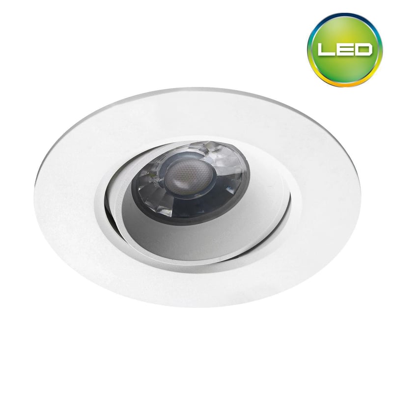 Spot Led Dirigible 10W 10.5Cm Redondo Blanco Luz Blanca | Sodimac Falabella