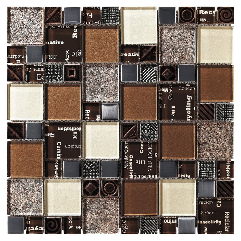 Mosaico Carnaval Brown 30x30 cm para pared - Venta por unidad | Sodimac ...
