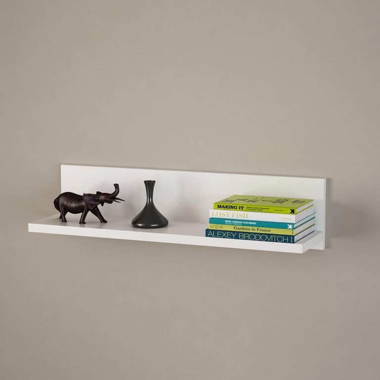 Repisa Flotante Melamina Blanco 20x80x15cm | Sodimac Falabella