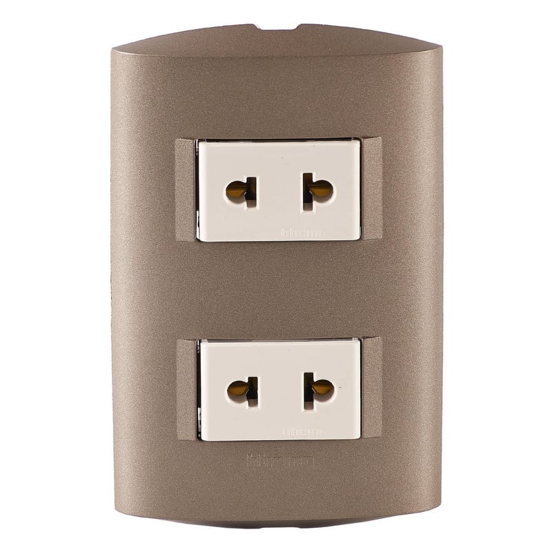 Tomacorriente Doble Universal Modus Style Terra | Sodimac Perú