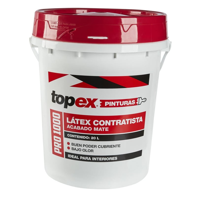 Pintura Topex Látex Mate Blanco 4GL | Sodimac Perú