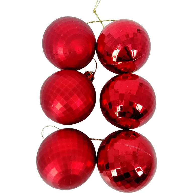 Esfera Roja Diamante 12 Unidades 6cm | Sodimac Falabella