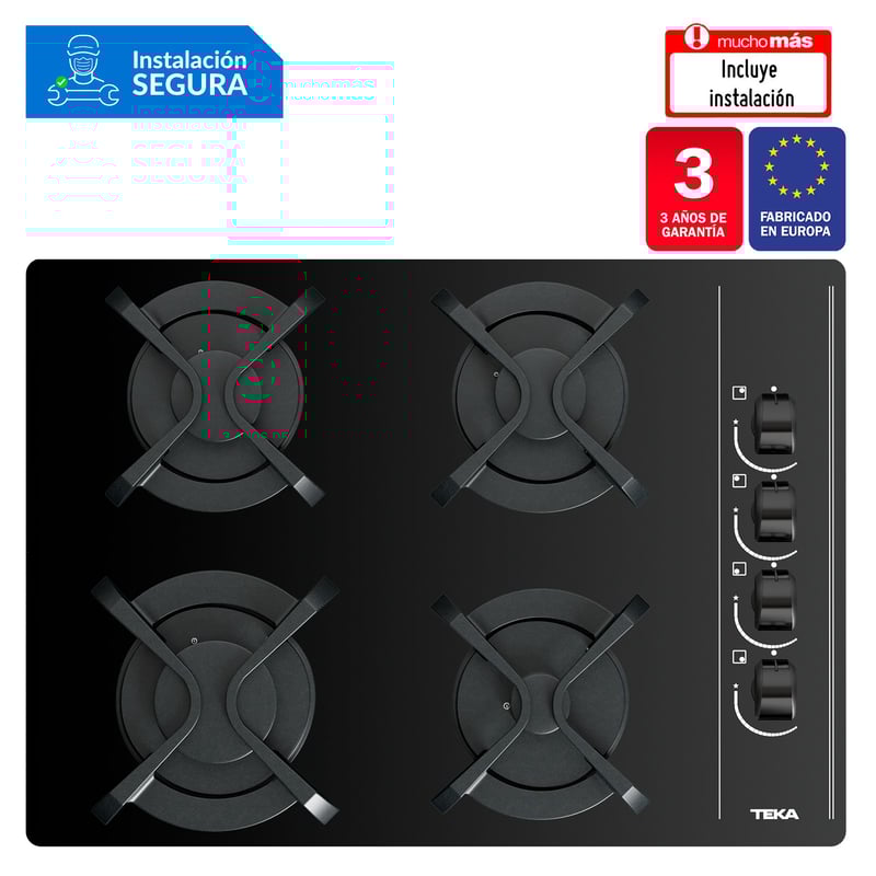 Cocina empotrable Gas Teka GBC 64003 X4 Quemadores | Sodimac Falabella