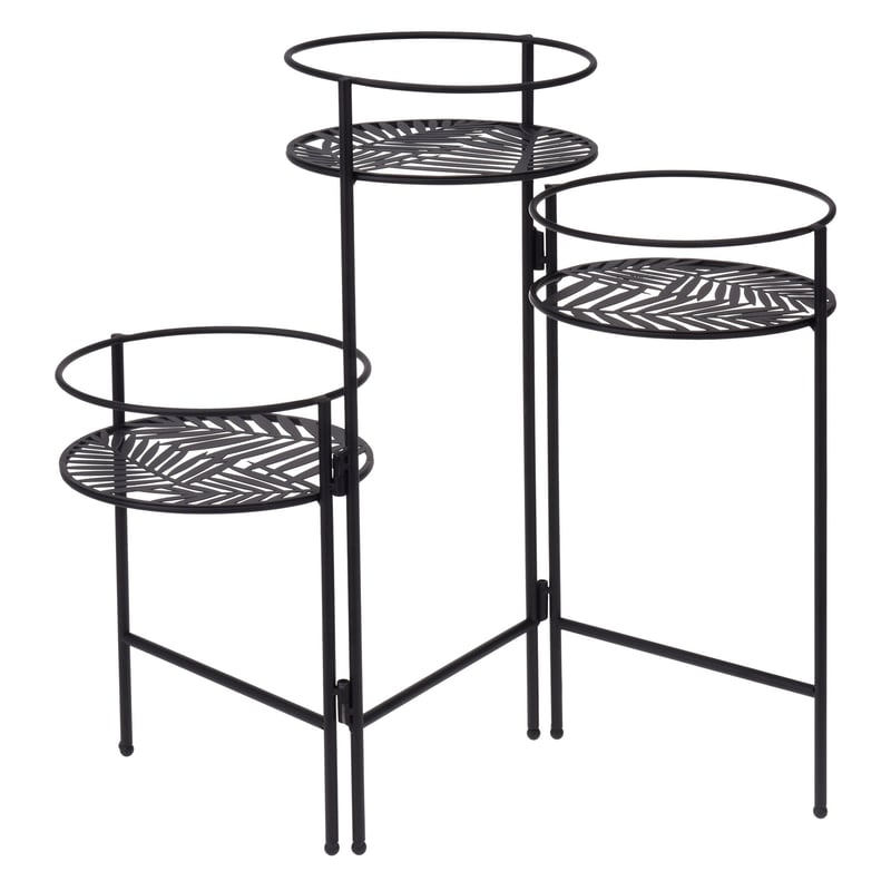 Macetero Metal Negro 3 Niveles 49.5cm | Sodimac Perú