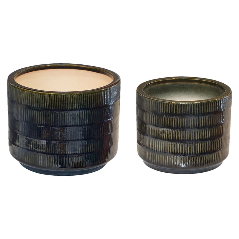 Set 2 Maceteros Maru Oliva | Sodimac Perú