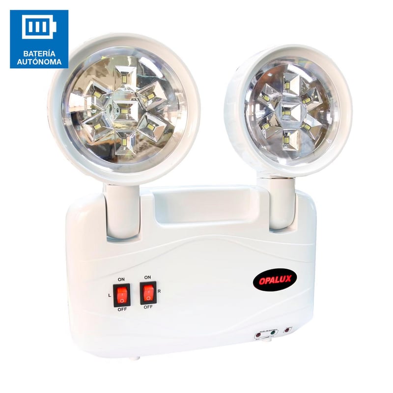 Lámpara De Emergencia Slim Ultrabillante 14 Led 4.4 W 170Lm Opalux | Sodimac Falabella