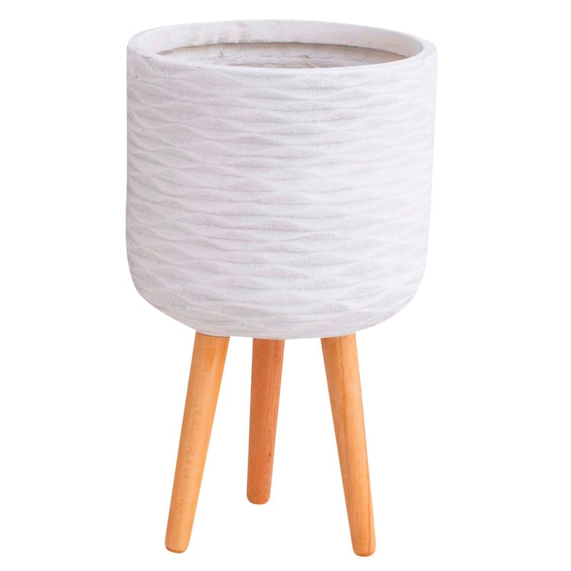 Macetero con Patas Blanco 30x51x | Sodimac Falabella