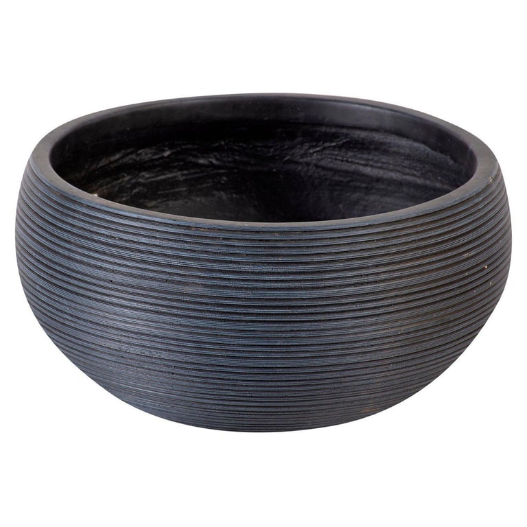 Macetero Round Negro 41x20 cm | Sodimac Perú