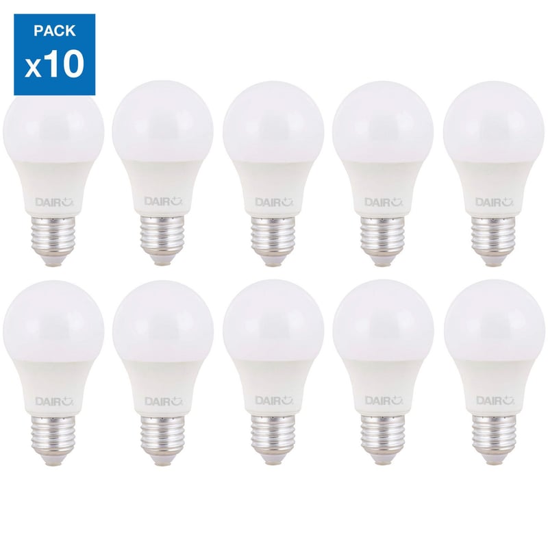 Pack x10 Focos LED E27 8.5W Luz Cálida | Sodimac Falabella