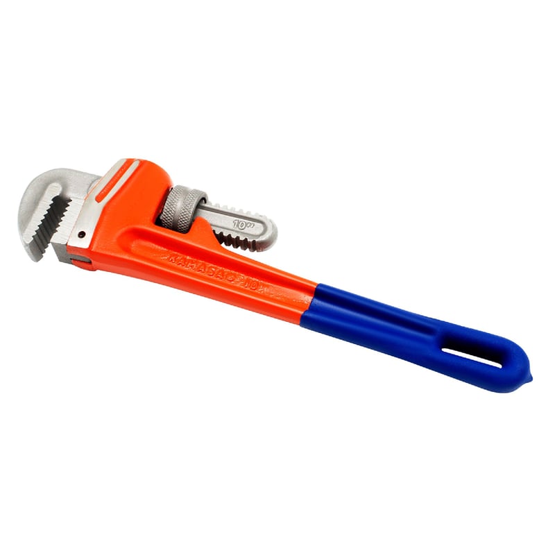 Llave Stilson Naranja 10" Empuñadura Goma Kamasa | Sodimac Falabella
