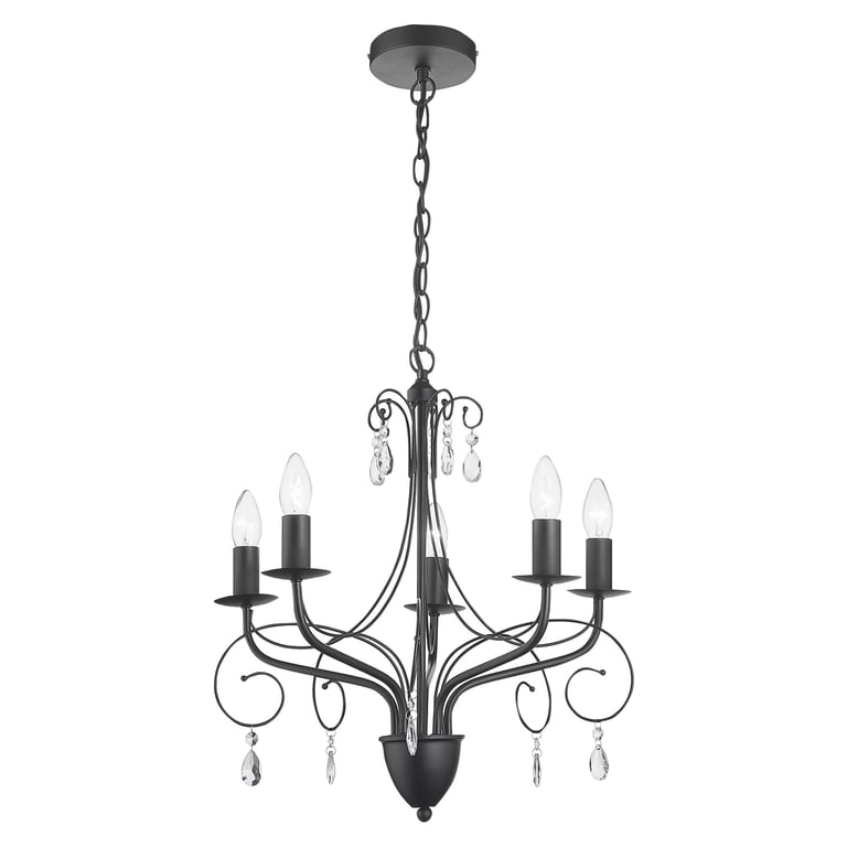 Lámpara Colgante Blacken 5L E14 | Sodimac Falabella