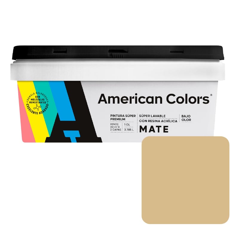 Pintura American Latex Mate Arena 1GL | Sodimac Falabella