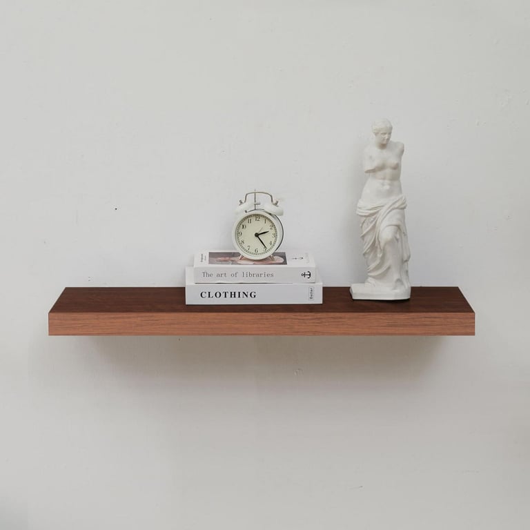 Repisa Flotante Madera 60x25x3.8cm Caoba | Sodimac Falabella