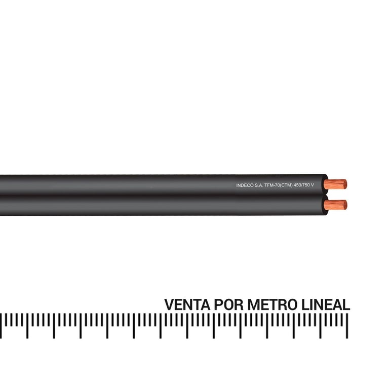 Cable Mellizo 2x18 AWG Negro por Metro Lineal | Sodimac Falabella