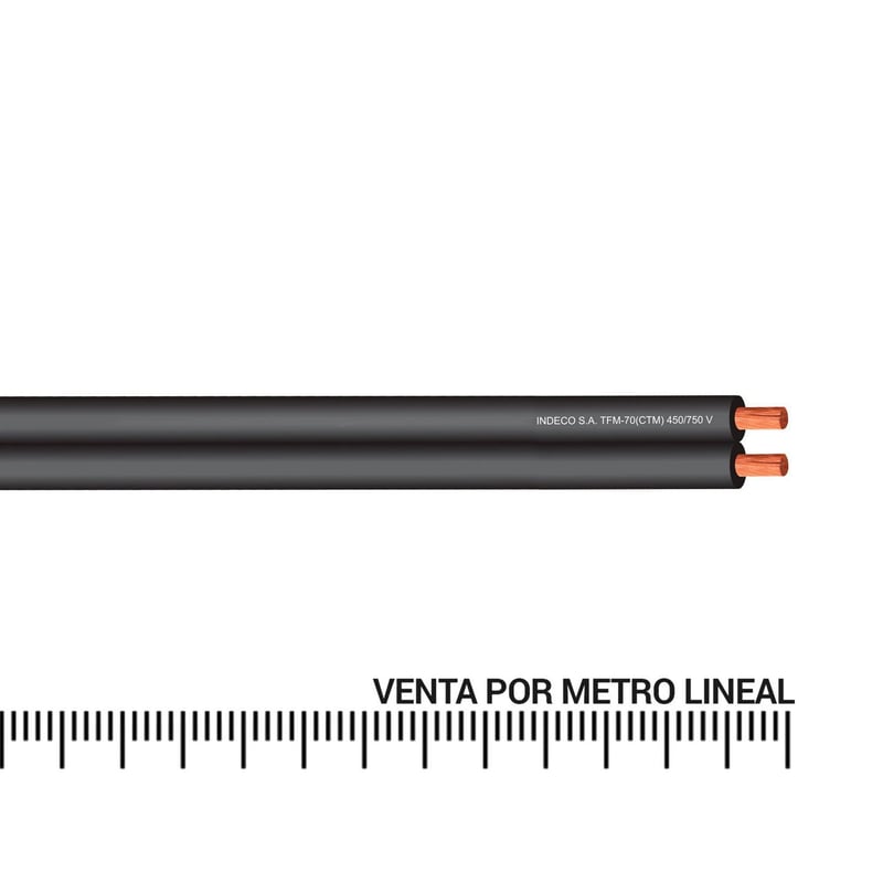 Cable Mellizo 2x18 AWG Negro por Metro Lineal | Sodimac Falabella