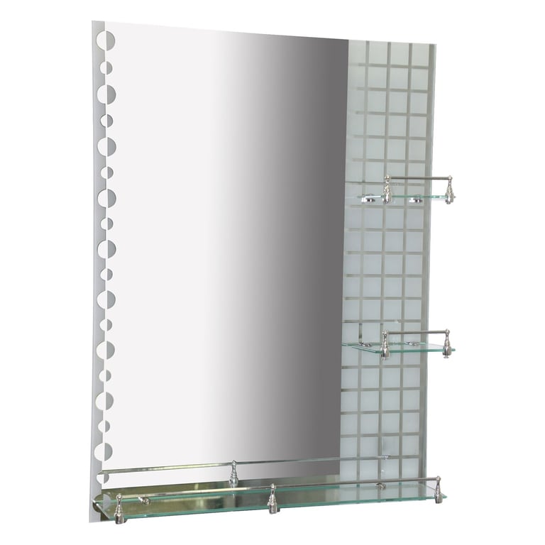 Espejo de Baño Rectangular con Tres Repisas Mosaico 60x80cm | Sodimac ...