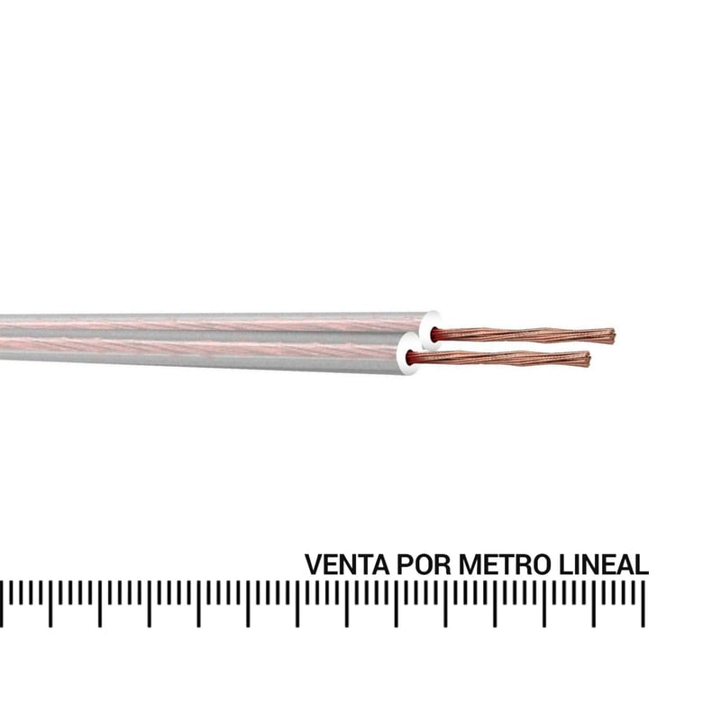 Cable Mellizo 2x18 AWG Cristal por Metro Lineal | Sodimac Falabella