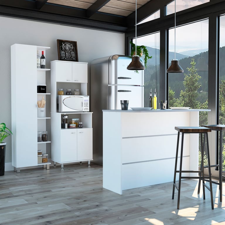 Combo Kitchen 33 Mueble Cocina 54 + Barra de Cocina + Optimizador ...