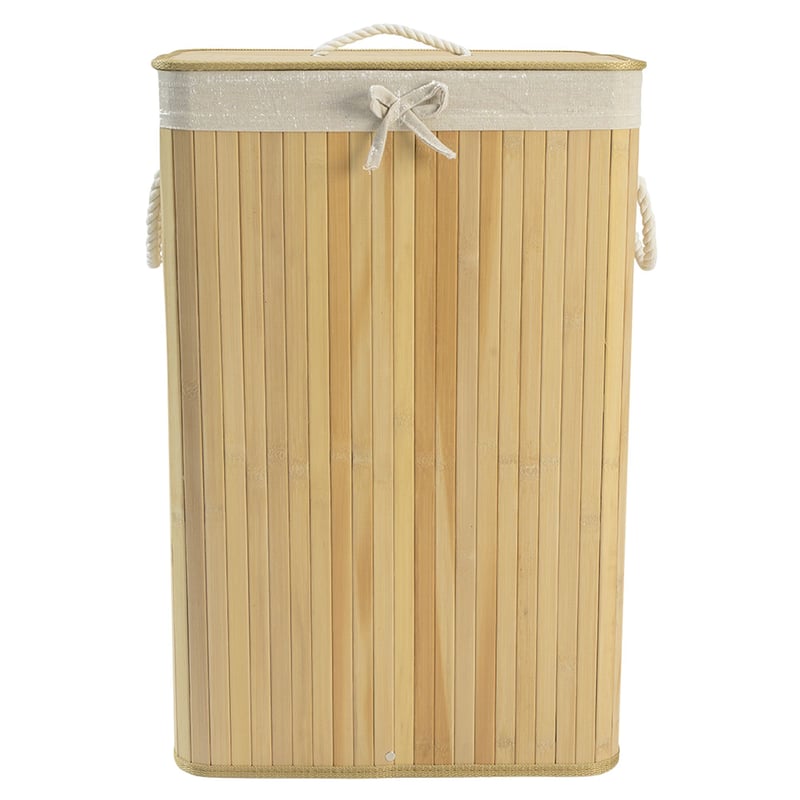 Cesto de Ropa Rectangular Natural | Sodimac Falabella
