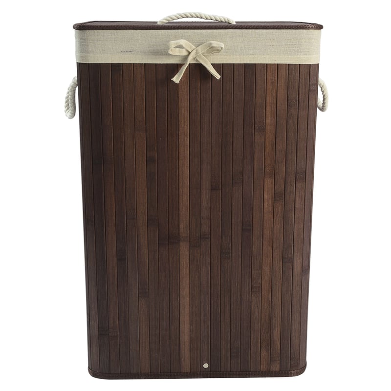 Cesto de Ropa Rectangular Chocolate | Sodimac Perú