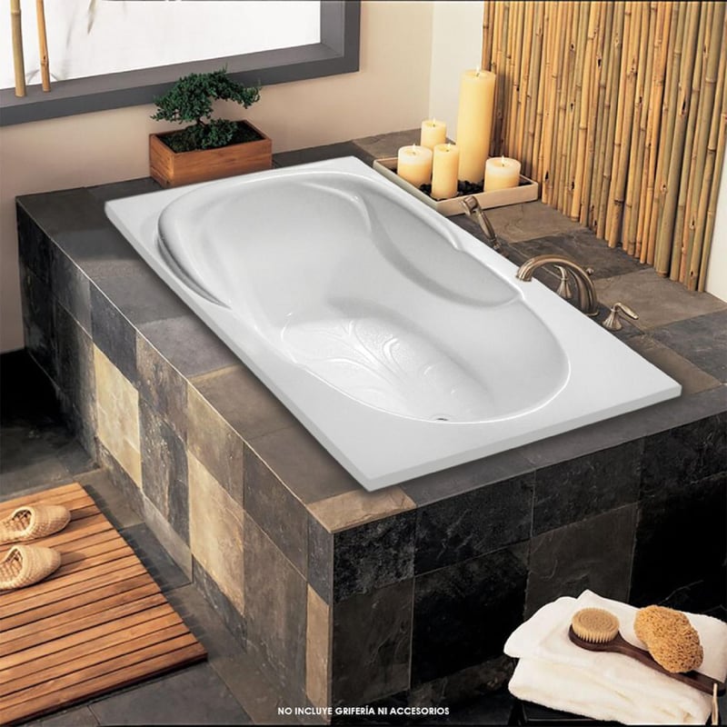 Tina de Baño Rectangular Mini 110x76cm Blanca CUBA&SPA | falabella.com