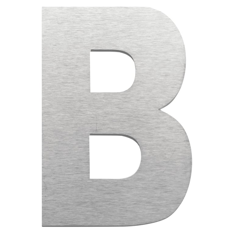 Letra B Metálica Negro | Sodimac Falabella