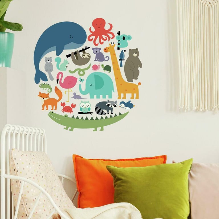 Stickers de Pared Circ Animales | Sodimac Falabella