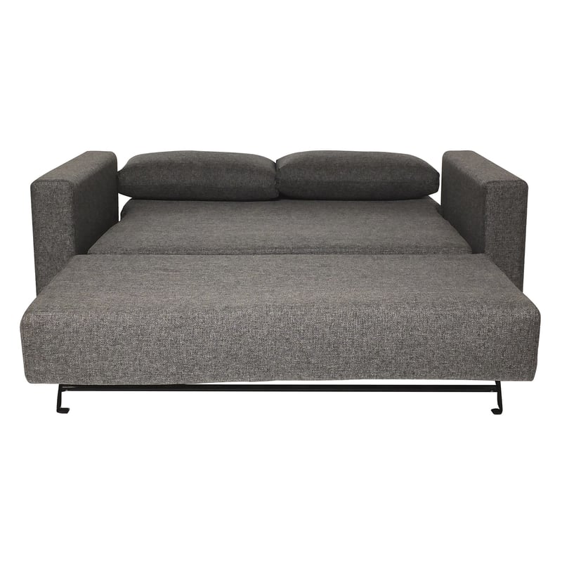 Sofá Cama 2 cuerpos Belga Gris Oscuro | Sodimac Falabella