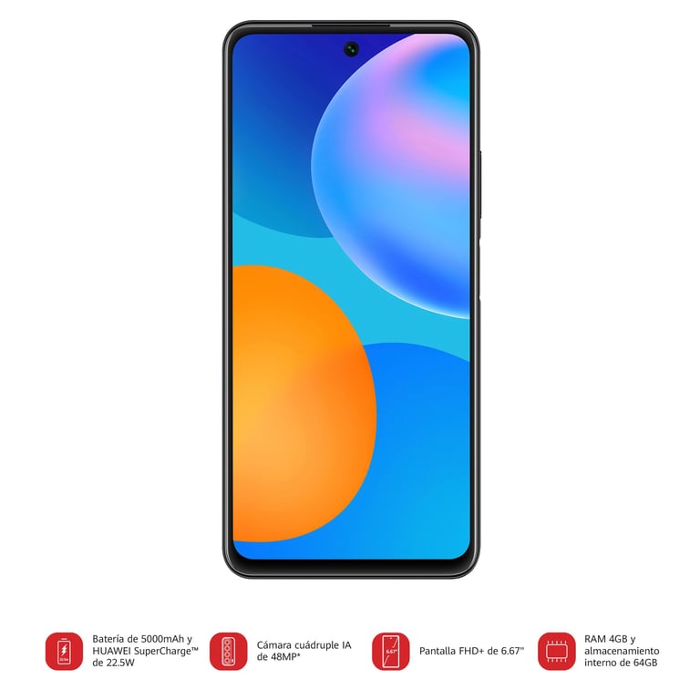 Huawei Y7A 6.67" 64GB 4GB 48MP 8MP Negro | Sodimac Falabella