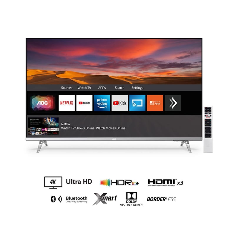 Televisor AOC Smart UHD 50" Borderless 50U6305 | Sodimac Falabella