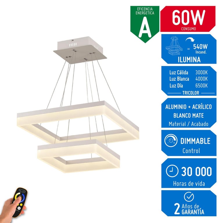 Lámpara Colgante LED Fold 60W | Sodimac Perú