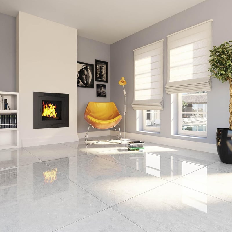 Porcelanato Hormigon Bianco Rústico 80x160cm | Sodimac Falabella