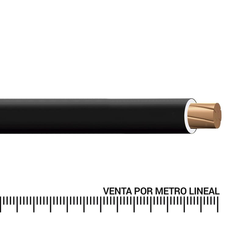 Cable TW-80 Plus 450/750V 10 AWG Negro por Metro Lineal | Sodimac Falabella
