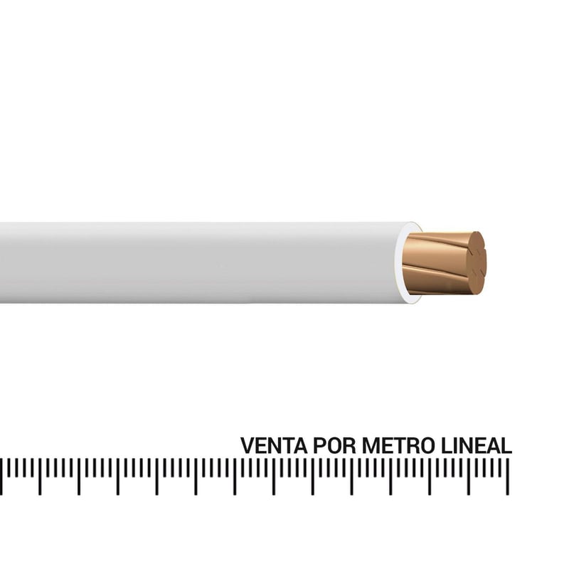 Cable TW-80 Plus 450/750V 12 AWG Blanco por Metro Lineal | Sodimac Perú