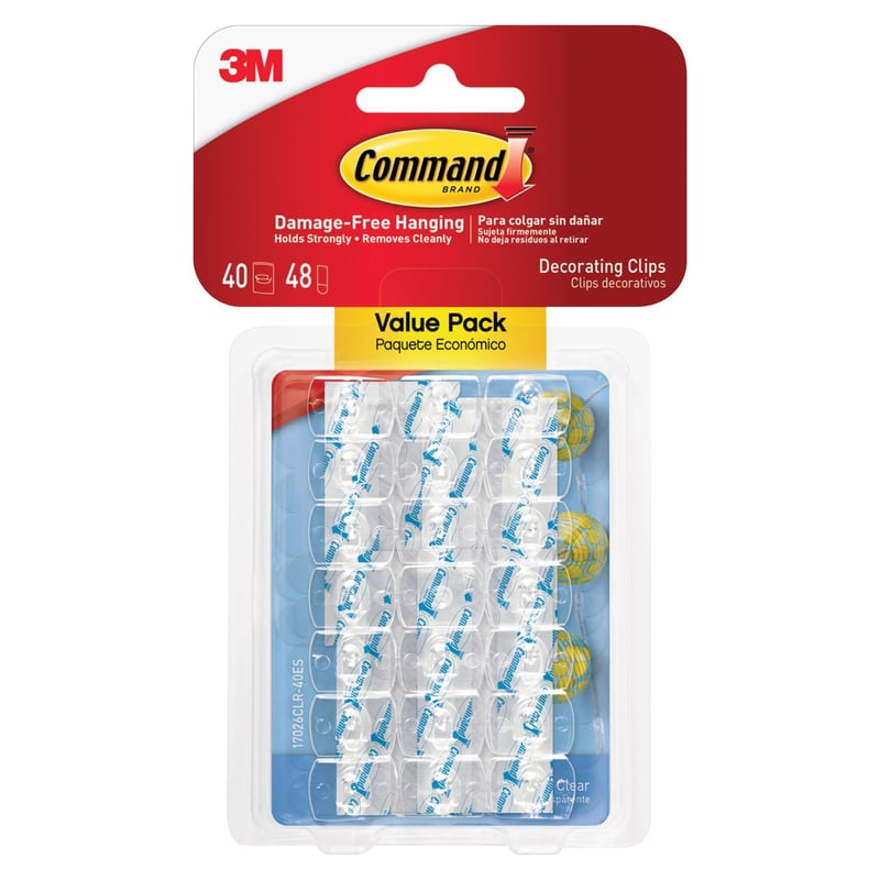 Clips Command 3M Decorativos Transparentes Value Pack | Sodimac Falabella