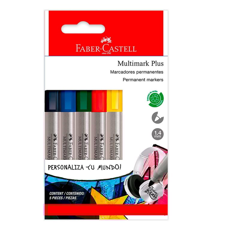 Marcador Permanente Multimark Plus x5 | Sodimac Falabella