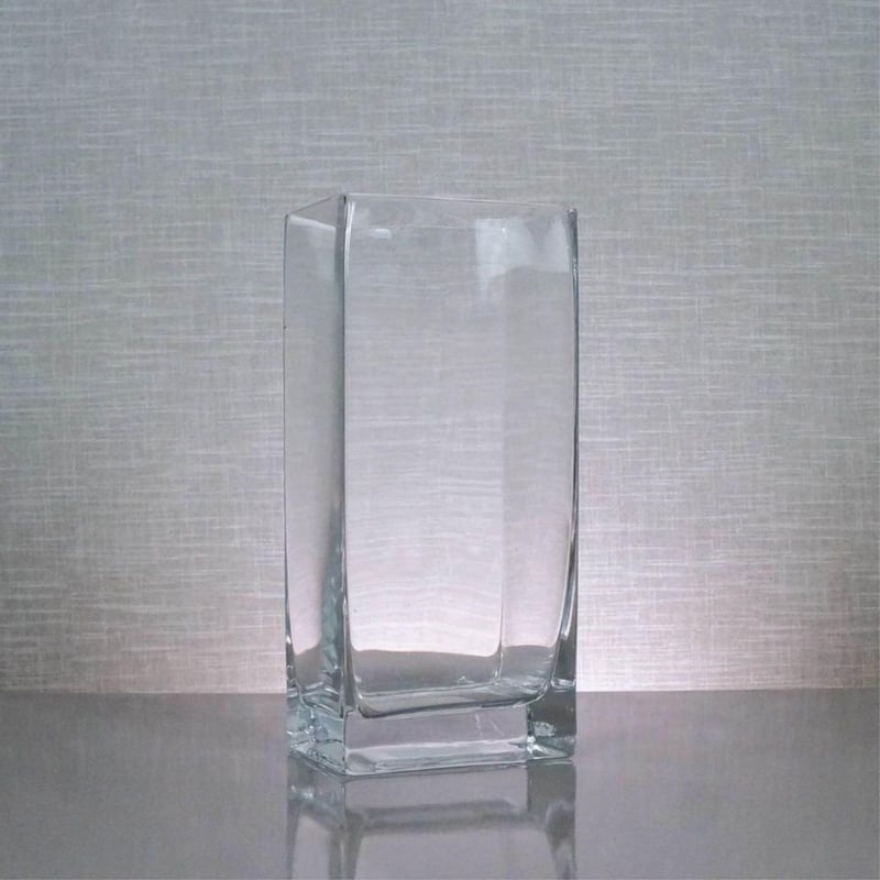 Florero Vidrio Transparente 30x10x10cm | Sodimac Perú