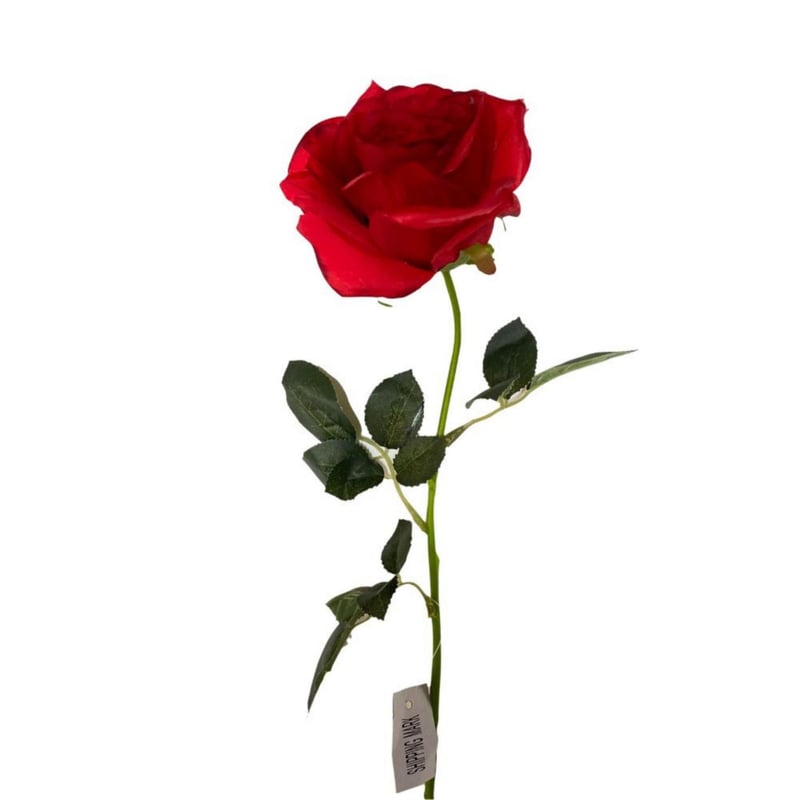 Rosa Individual Artificial Tela Rojo Oscuro 10x65cm | Sodimac Perú