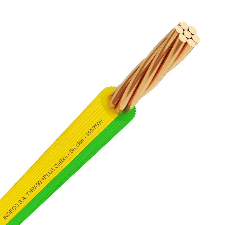 Cable THW-90 Plus 450/750V 14 AWG Amarillo/Verde 100 Metros | Sodimac ...
