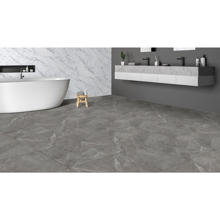 Cerámica Rústica Alcazar Gris Antislip 60x60cm 1.48m2 para piso ...