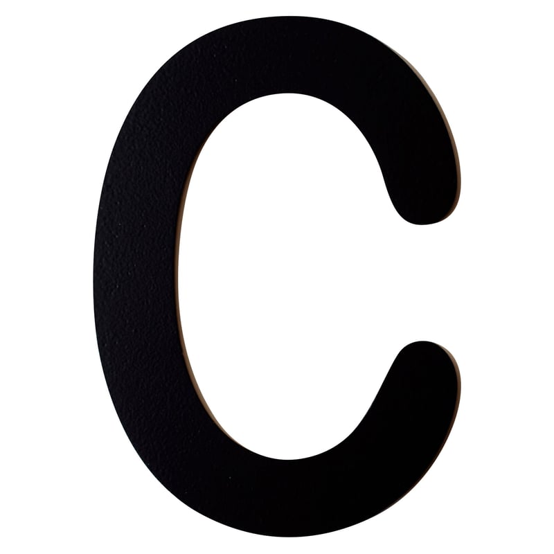 Letra C Metálica Negro | Sodimac Falabella